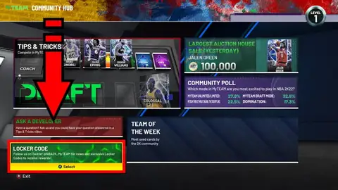 How to enter NBA 2K24 Locker Codes